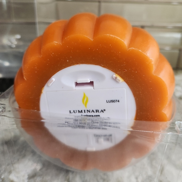 LUMINARA | Holiday | Luminara Harvest Pumpkin Gold Stem Flameless Candle Battery Operated | Poshmark
